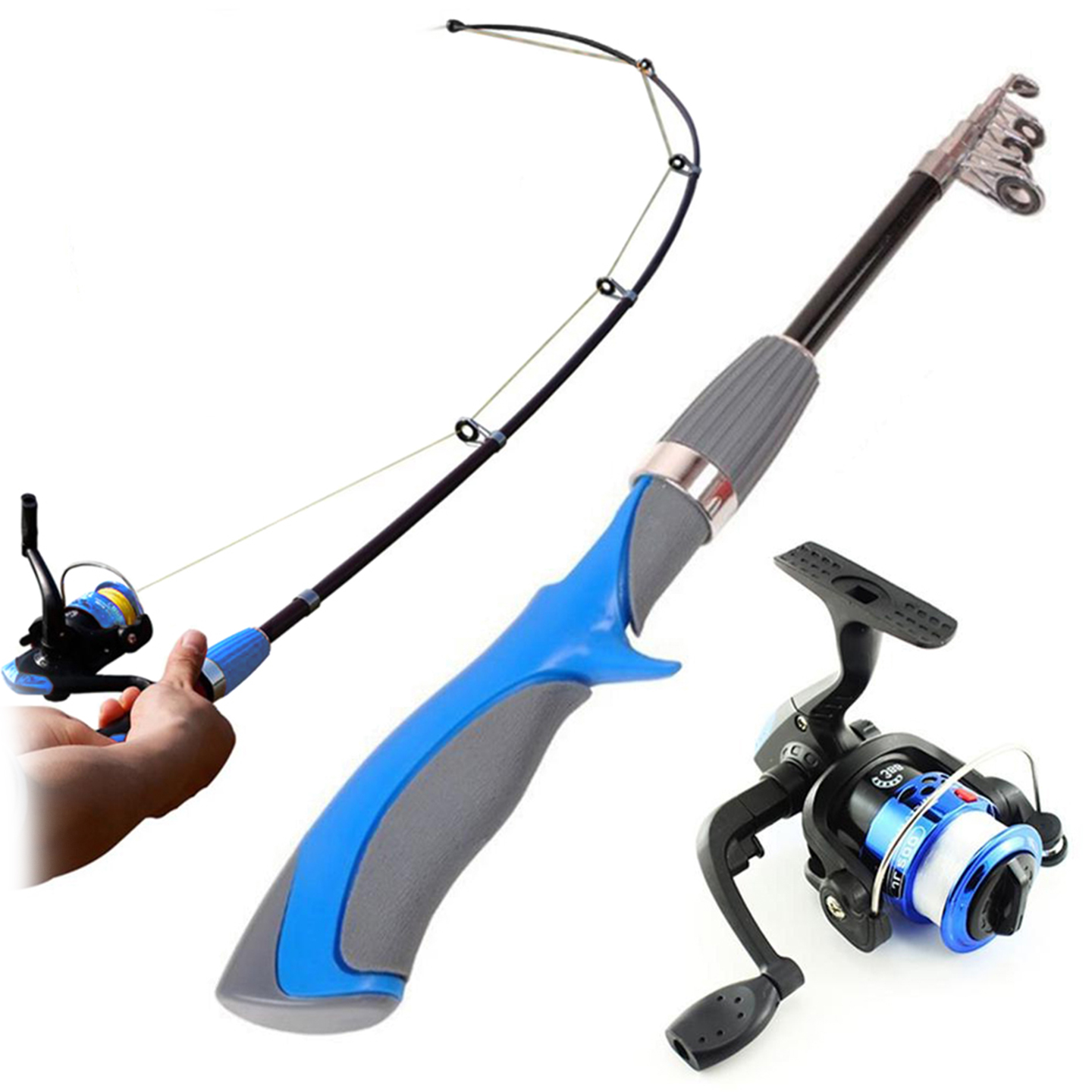 Teleskopisk fiskestang med snelle | Let's deal