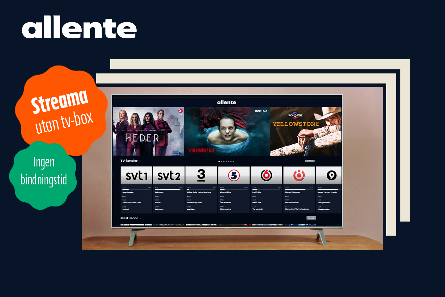 Allente TV och streaming utan box för 249 kr/månaden | Let’s deal