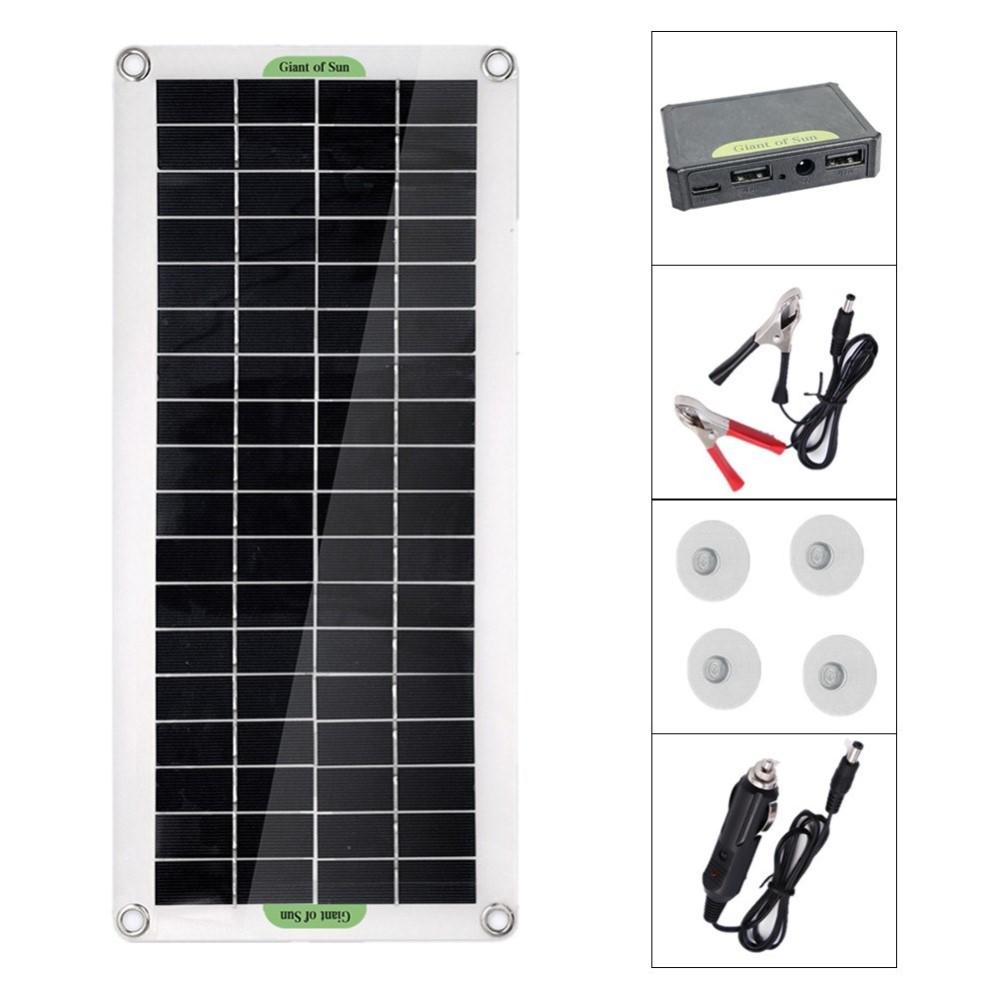 30W Bärbar Solpanel Solar Charge Controller för Camping Bil Båt | Let’s ...
