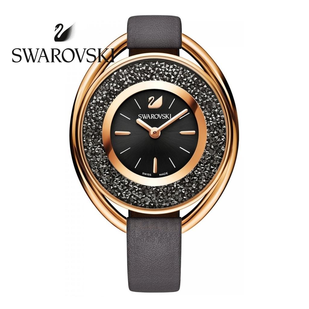Swarovski Svart Äkta Läder 5230943 Damklocka | Let’s deal